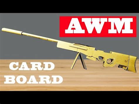 DIY HOW TO MAKE AWM AT HOME WITH CARDBOARD VERY EASY YouTube