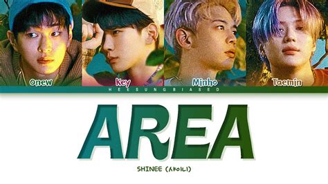 SHINee Area Lyrics 샤이니 같은 자리 가사 Color Coded Lyrics Han Rom Eng