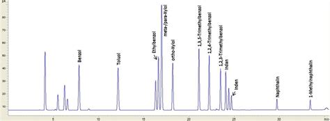 Abbildung 8 Gc Fid Chromatogramm Eines Btext Und Bizyklen Standards C