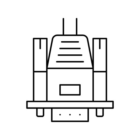 Vga Computer Monitor Cable Line Icon Vector Illustration 19572493