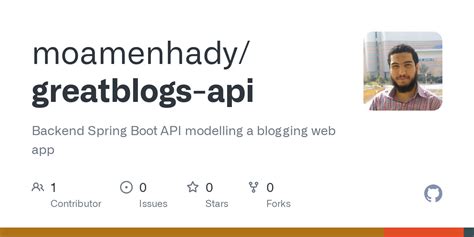 Github Moamenhadygreatblogs Api Backend Spring Boot Api Modelling A Blogging Web App