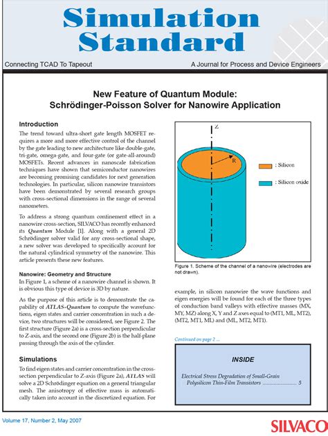 New Feature Of Quantum Module Schrödinger Poisson Solver For Nanowire