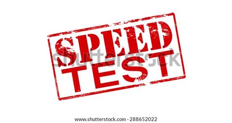 Rubber Stamp Text Speed Test Inside Stock Vector Royalty Free