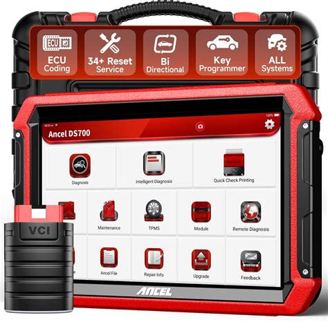 ANCEL Herramienta de diagnóstico bidireccional DS codificación ECU escáner OBD de todos los