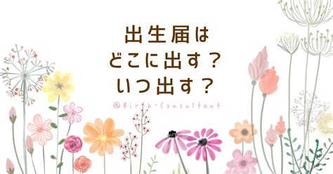 【助産師監修】出生届はどこに出す？いつ出す？ Birth Consultant For