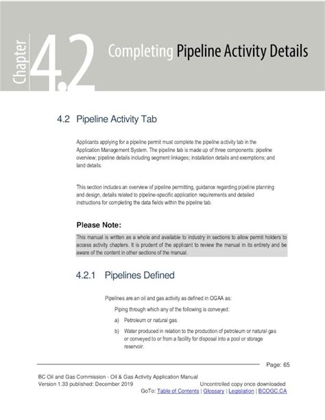 Pdf 42 Pipeline Activity Tab · 422 Creating A New Pipeline