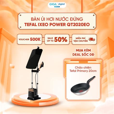 Tefal IXEO Power QT2020EO Vertical Steam Iron - Clean, Disinfect ...