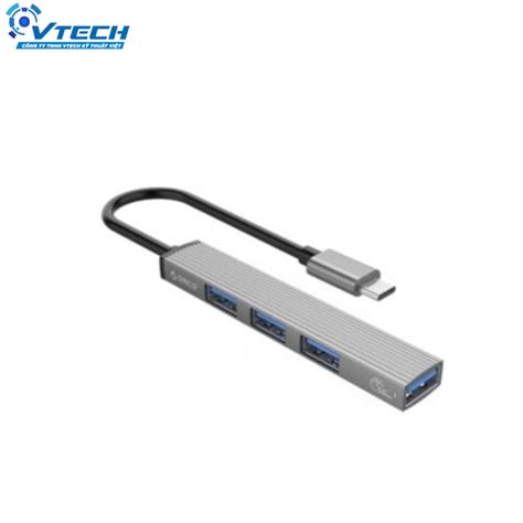 Bộ chia Type C ra cổng USB và Orico AH GY BP