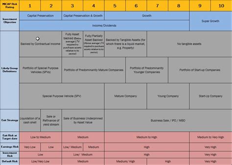 Risk Categorisation Matrix Micap Mi Capital Research