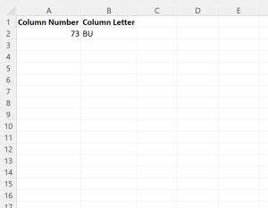 VBA How To Convert Column Number To Letter