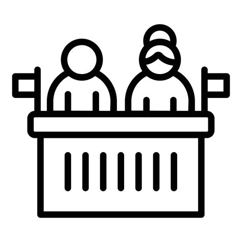 Gender Binary Icon Outline Vector Social Stereotype 15912115 Vector