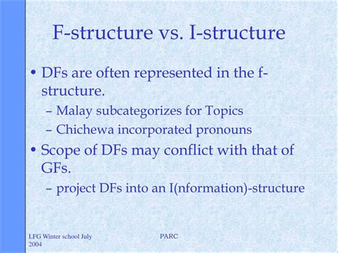 PPT F Structures Information Structure And Discourse Structure PowerPoint Presentation ID