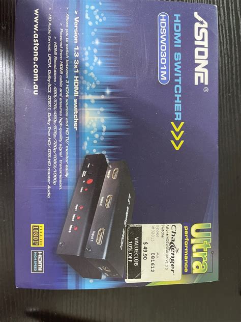 3 X 1 HDMI Switcher Computers Tech Parts Accessories Hard Disks Thumbdrives On Carousell