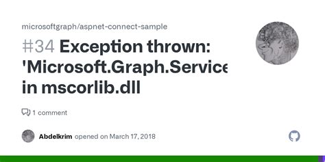 Exception Thrown Microsoftgraphserviceexception In Mscorlibdll · Issue 34
