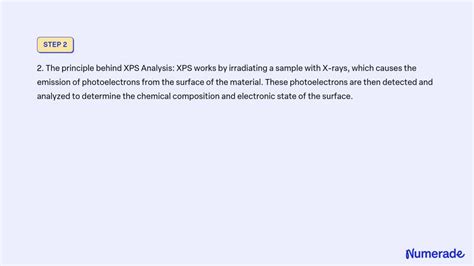 SOLVED Please Explain What Is XPS X Ray Photoelectron Spectroscopy