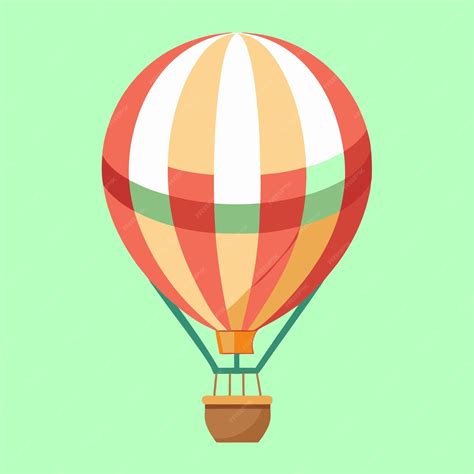 Hot Air Balloon Clip Art And Vector Design With A White Background