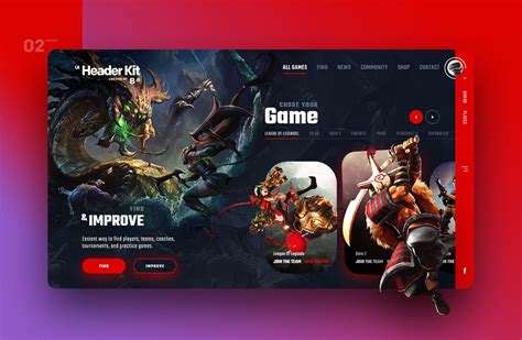 Ui Ux Header Kit Pack I On Behance