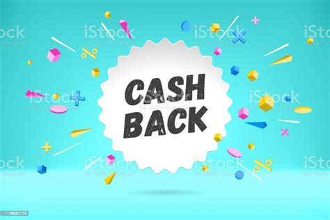 흰색 종이 버블 구름 텍스트 현금 다시 판매 쇼핑 프로 모션 배너 할인 디자인 클라우드 토크 문자 메시지 폭발 그래픽 요소 개념 유행 기하학적 스타일 벡터 포스터입니다