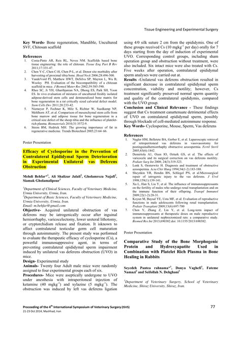 Pdf Efficacy Of Cyclosporine In The Prevention Of Contralateral Epididymal Sperm Deterioration