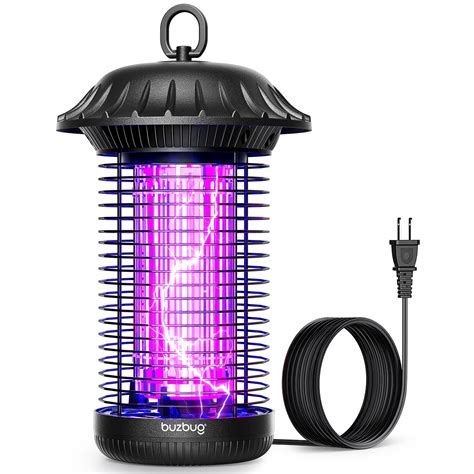 Buzbug Led Bug Zapper Indoor Outdoor 10 Years Lifespan 65ft Power