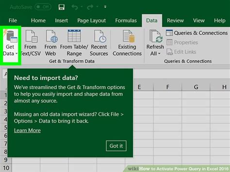 How To Activate Power Query In Excel 2016 9 Steps With Pictures