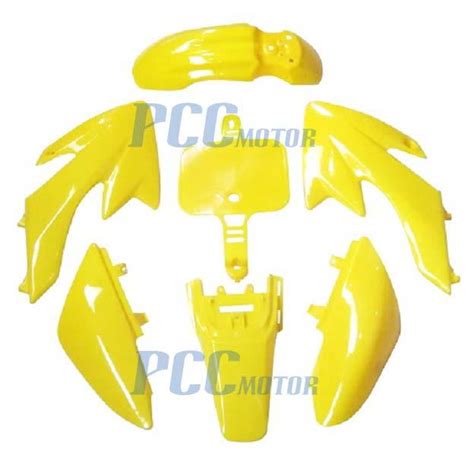 YELLOW PLASTIC FENDER KIT HONDA CRF XR XR CRF BIKE PS