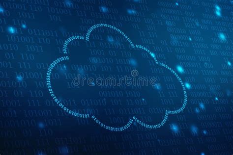Digital Cloud Computing Concept Background Cloud Computing Cyber