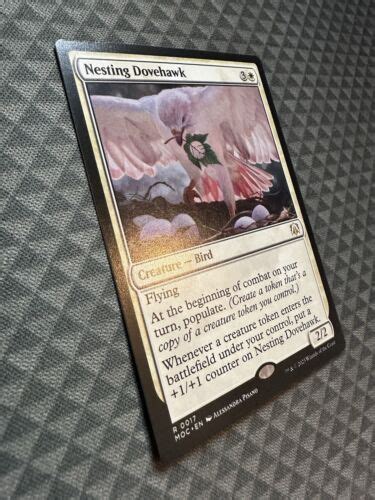 MTG Nesting Dovehawk 0017 Rare Commander March Of The Machine MOC