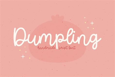Dumpling Cute Script Font Script Fonts ~ Creative Market