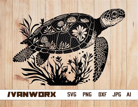 Sea Turtle Svg Cute Turtle Svg Turtle Clipart Turtle Cutfile