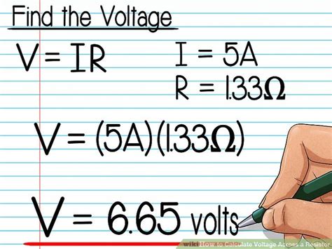 How To Calculate Voltage Across A Resistor With Pictures