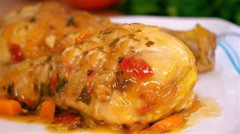 Receta fácil y rápida Pollo guisado en olla express para disfrutar en