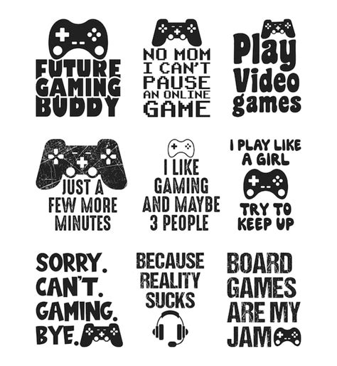 Premium Vector Gaming T Shirt Design Bundle Gamer Shirt Vector Gaming