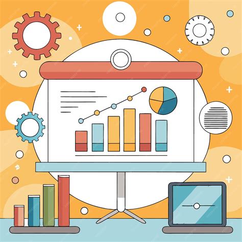 Data Visualization With Charts And Graphs For Analysis Premium Ai Generated Vector
