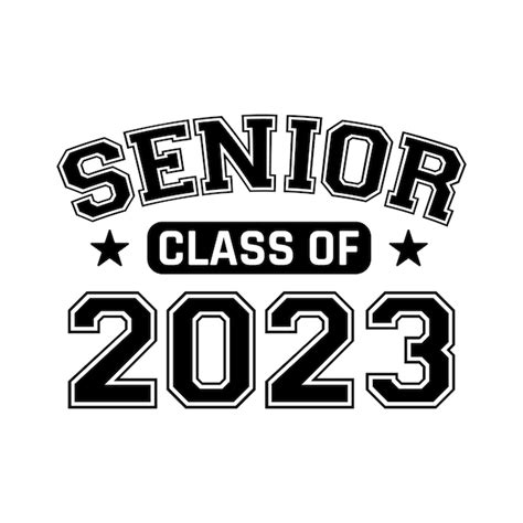 Premium Vector Class Of 2023 Logo With A White Background