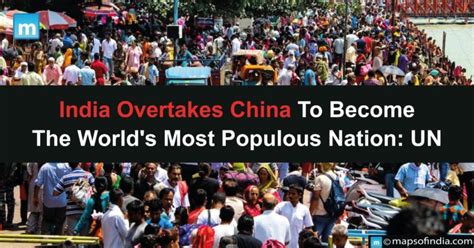 India Overtakes China To Become Worlds Most Populous Nation Un My India