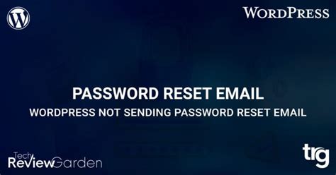 wordpress not sending password reset email what to do