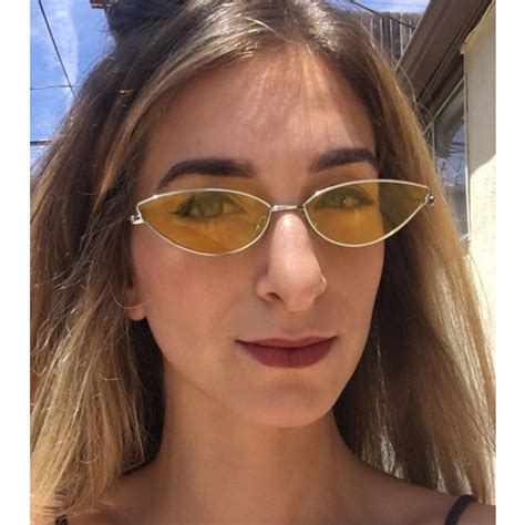 Metal Frame Cat Eye Sunglasses Fashion Ocean Lens Shopee Philippines