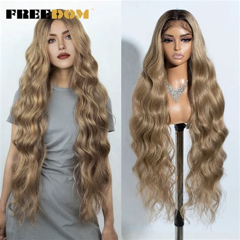 FREEDOM Peluca De Cabello Sint Tico Ondulado Para Mujer Cabellera De 36