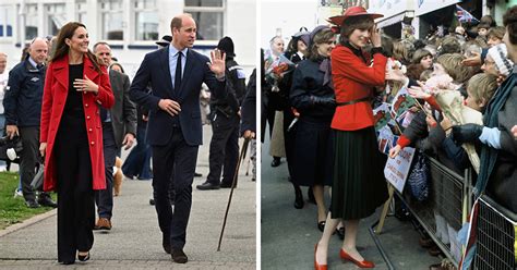 キャサリン皇太子妃は赤いコートで故ダイアナ元皇太子妃にオマージュか 称号の継承後に初めてウェールズを訪問 WWDJAPAN