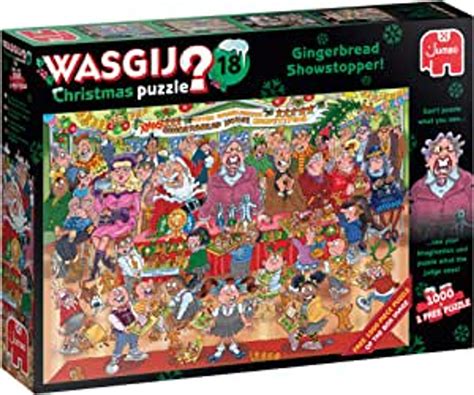 Jumbo Wasgij Christmas 18 Gingerbread Showstopper Jigsaw Puzzles For