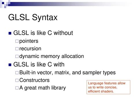 Ppt Introduction To Glsl Powerpoint Presentation Free Download Id