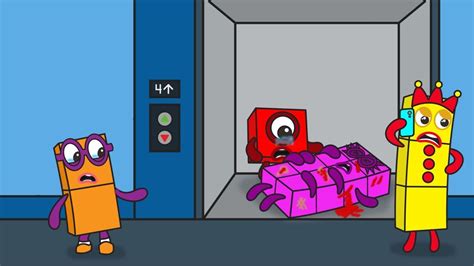 Omg Octoblocks Killed In Lift Call The Police Nb 3 Numberblocks Fanmade Coloring Story