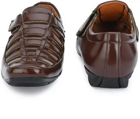 Formal Wear Men Dark Brown Leather Sandal At Rs 290pair In Agra Id