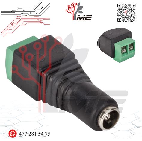 Conector De Corriente Hembra 35mm Cterminal Atornillable Corto Circuito