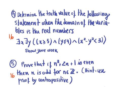 Solved Determine The Truth Value Of The Following Chegg