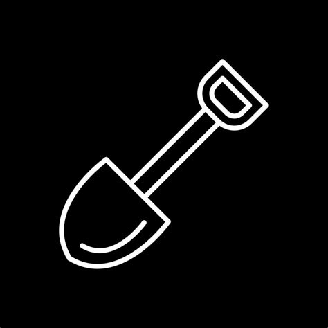 Shovel Line Inverted Icon Design 43952791 Vector Art At Vecteezy