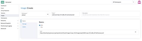 Upload Images Suse® Virtualization V16 Latest