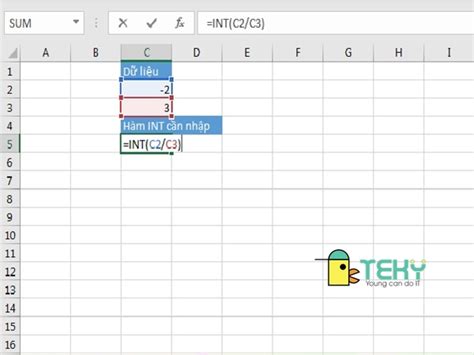 Hàm INT trong Excel và những điều quan trọng cần biết
