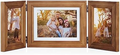 Tamolus 3 Vertical Horizontal Hinged Wood Picture Frame
